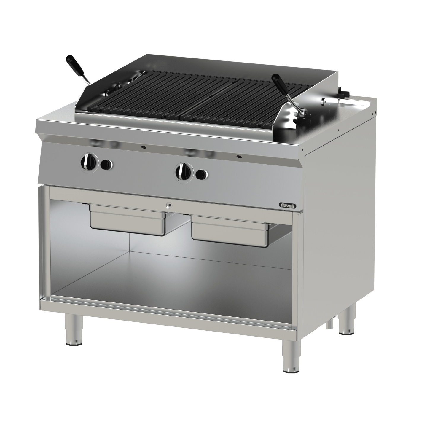 Gas char broiler - SERIE 750 Model NGCB 10-75 MR